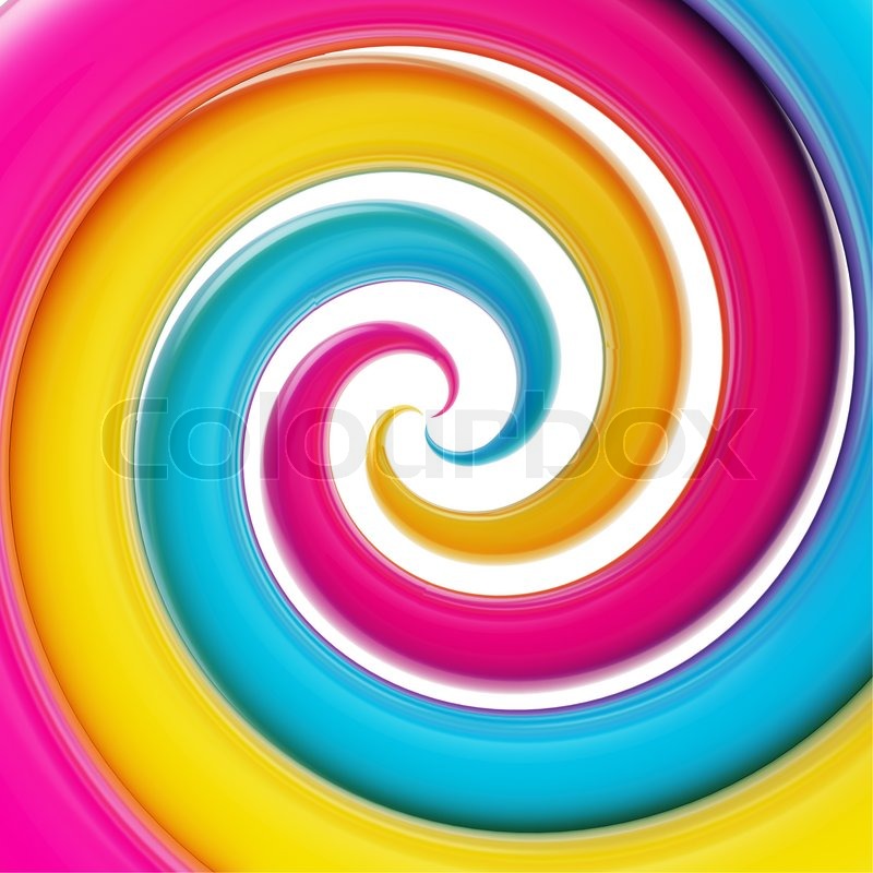 Twirled vortex as colorful abstract ... | Stock image | Colourbox
