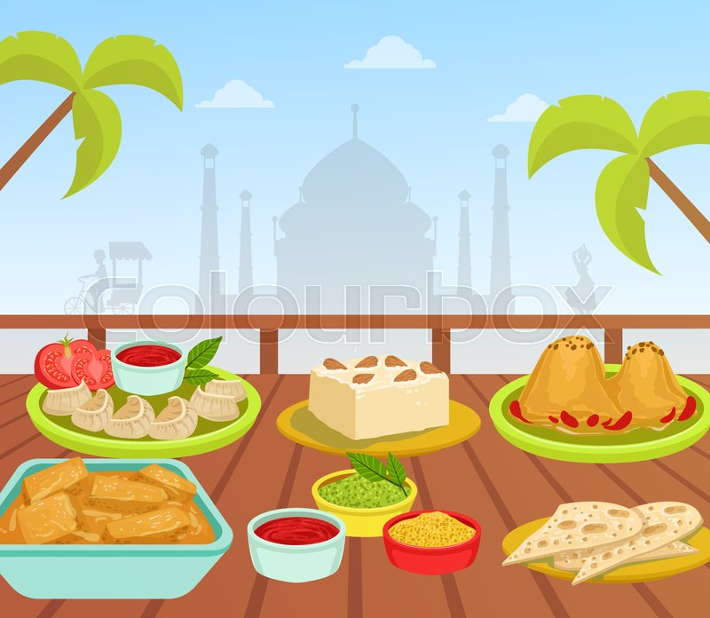 Traditional Indian Cuisine, National ... | Stock vector | Colourbox