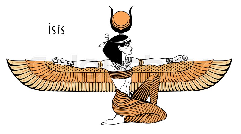 Isis, goddess of life and magic in ... | Stock vector | Colourbox