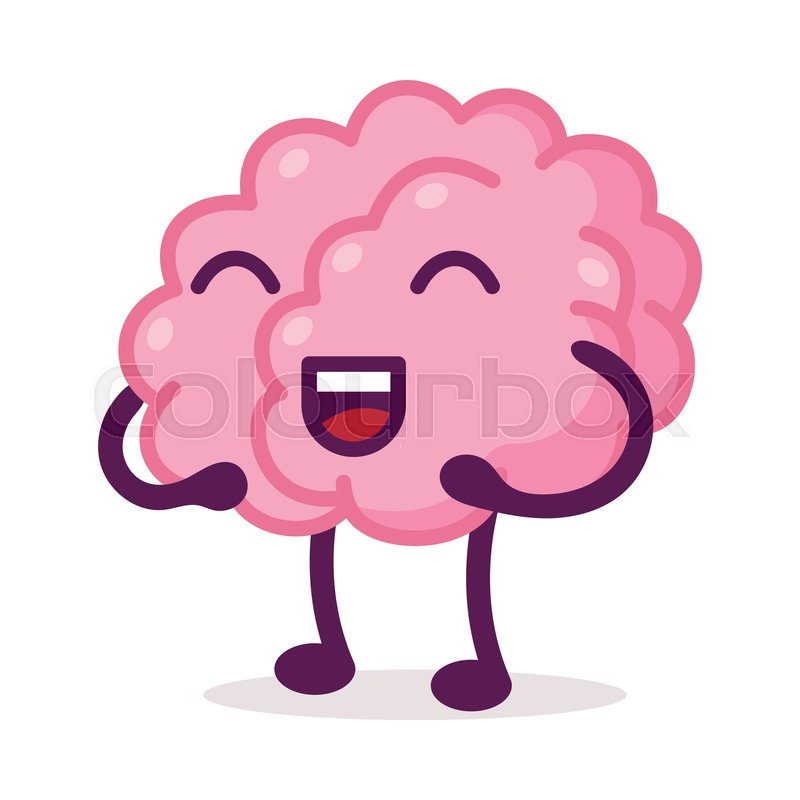 Funny Brain Clipart