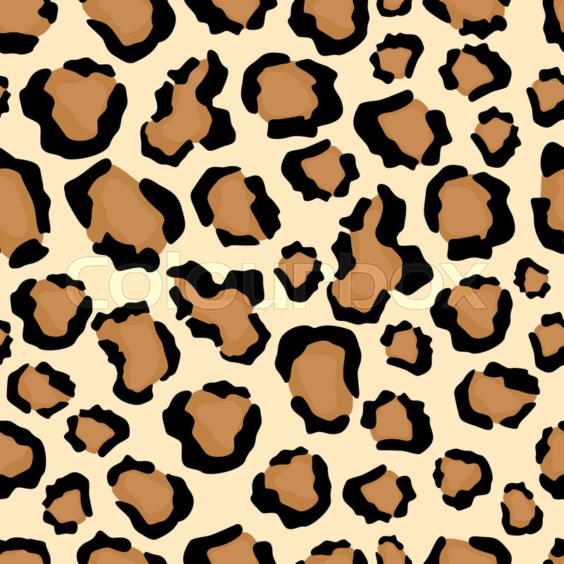 Leopard skin pattern seamless . Exotic ... | Stock vector | Colourbox