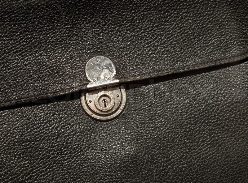 Vintage leather folder with metal clasp | Stock image | Colourbox