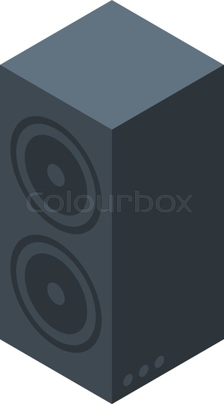 Speaker Bass Icon Isometric Of Stock Vector Colourbox