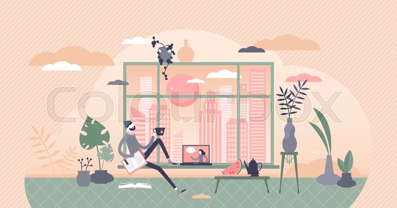 Free time vector illustration. ... | Stock vector | Colourbox