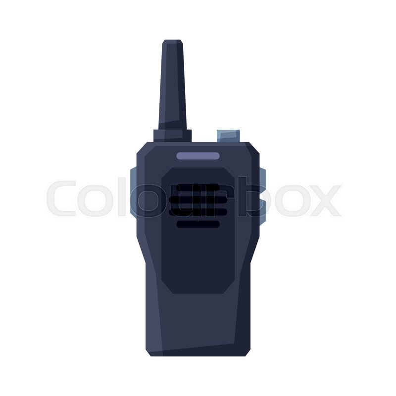 Radio Transmitter, Handheld Portable ... | Stock vector | Colourbox