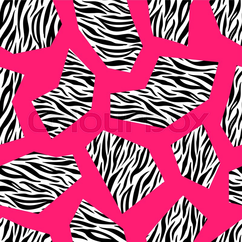 Vector zebra seamless geometric ... | Stock vector | Colourbox