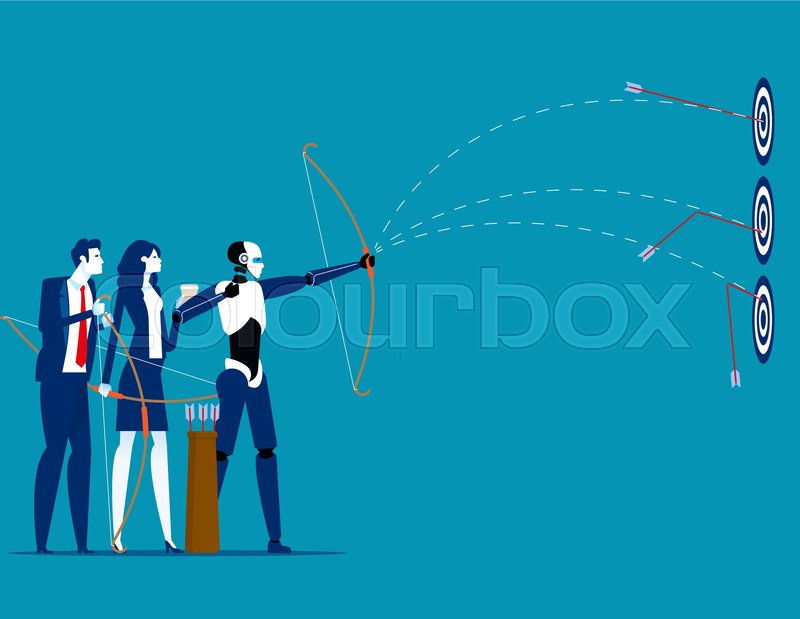 Robot technology for business success ... | Stock vector | Colourbox