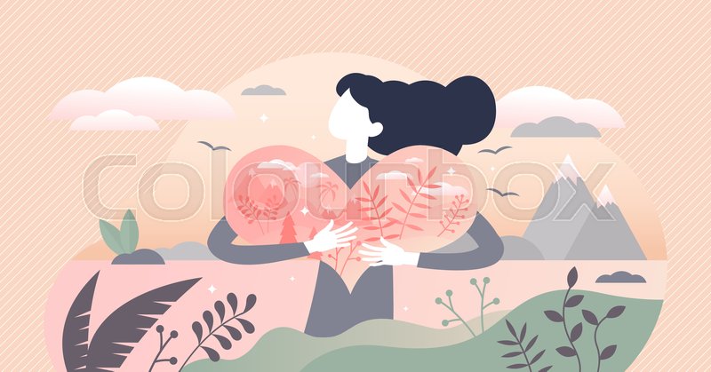 Nature lover vector illustration. ... | Stock vector | Colourbox