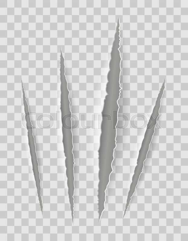 Claws Ripping Through Paper