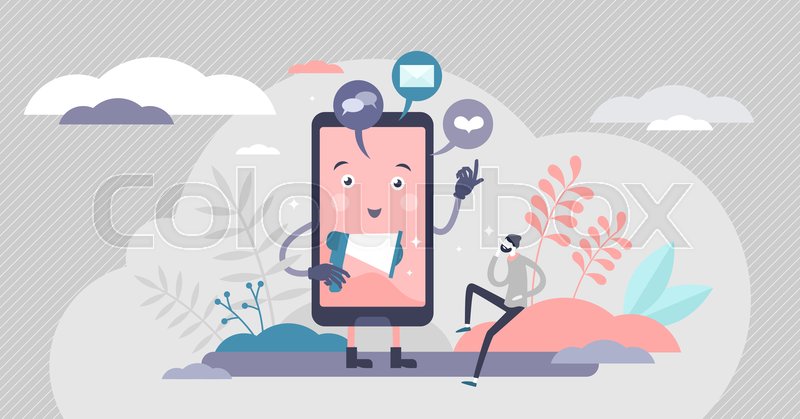 Online distractions vector ... | Stock vector | Colourbox