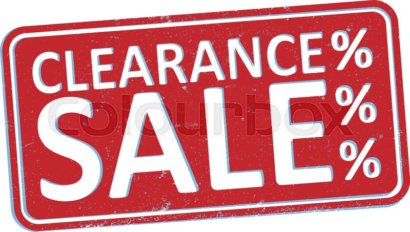 Red grungy CLEARANCE SALE rubber stamp ... | Stock vector | Colourbox