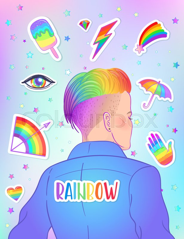 LGBT poster design. Gay Pride. LGBTQ ... | Stock vector | Colourbox