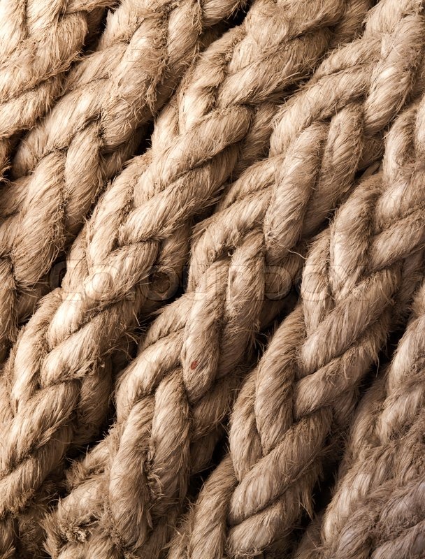 Closeup texture of ship's rope | Stock image | Colourbox