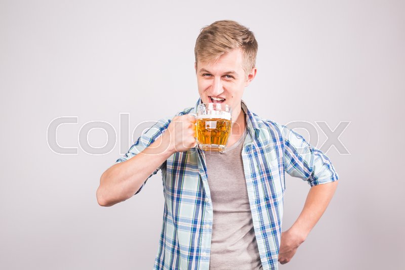 Man Drinking Beer