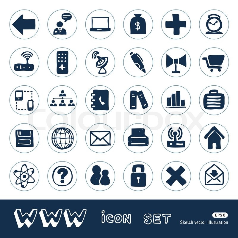 Internet icons set | Stock vector | Colourbox
