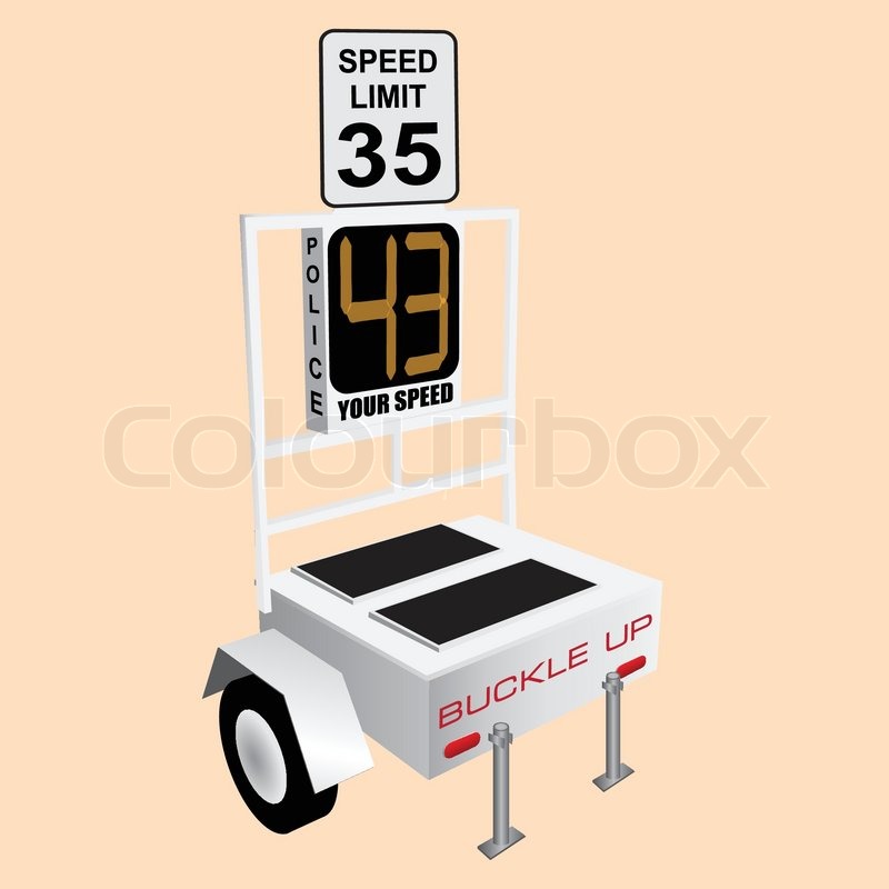 Speed limit | Stock Vector | Colourbox