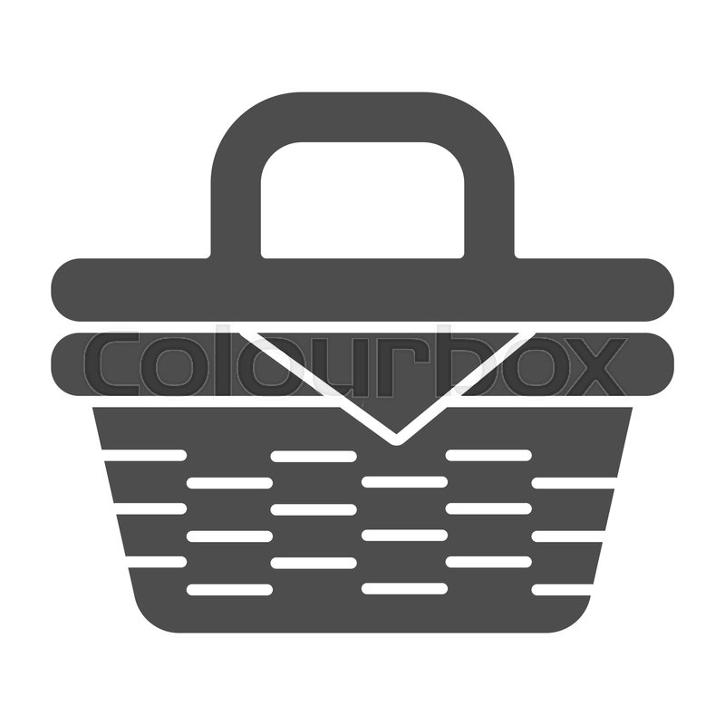 Picnic Basket Icon Sign