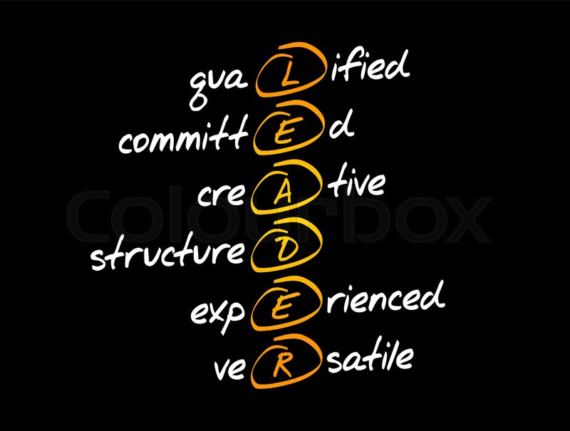 LEADER - Qualified, Committed, ... | Stock vector | Colourbox