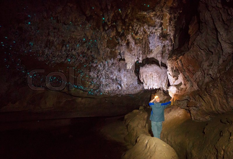 Unusual cave landscapes in New Zealand | Stock image | Colourbox
