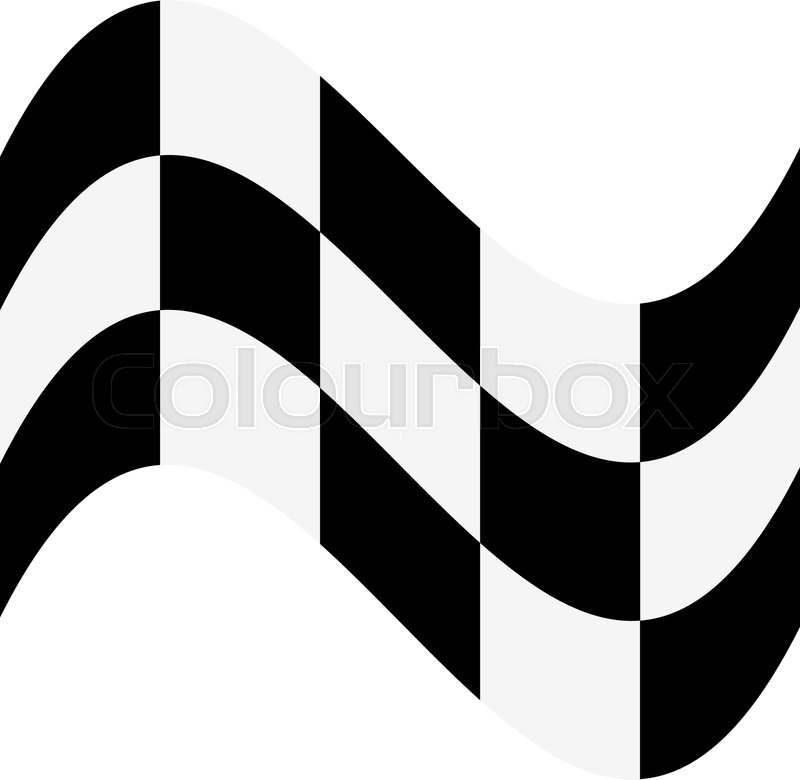 Checkered Flag vector illustration on ... | Stock vector | Colourbox
