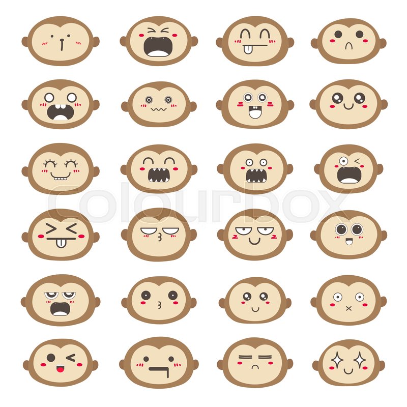Cute Monkey Emoticon