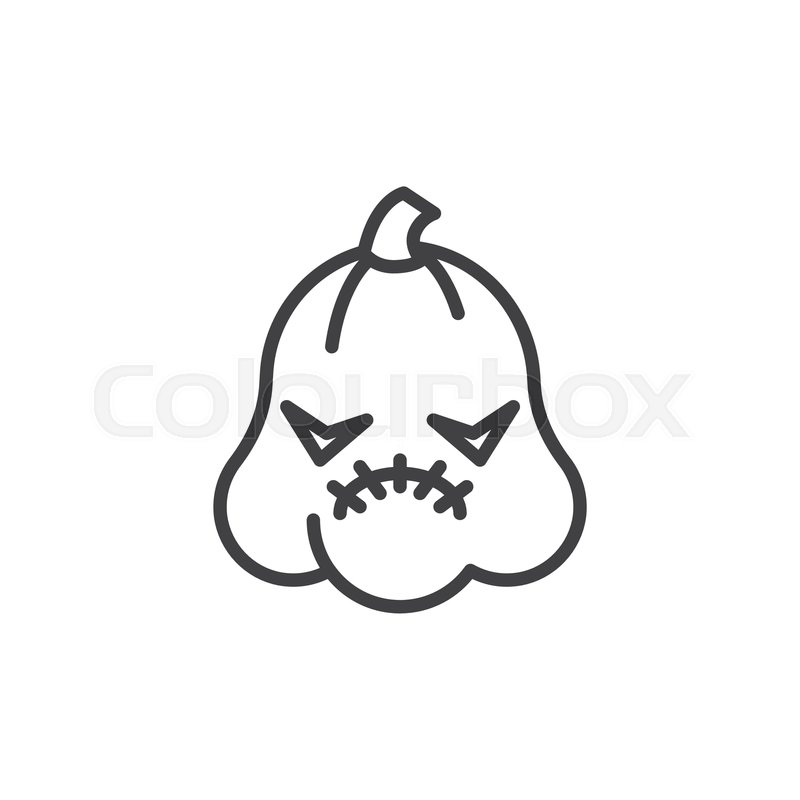 Stitched Mouth Drawing