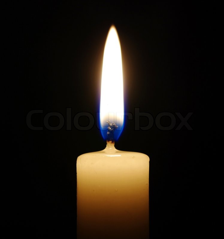 Brennende Kerze | Stock Bild | Colourbox