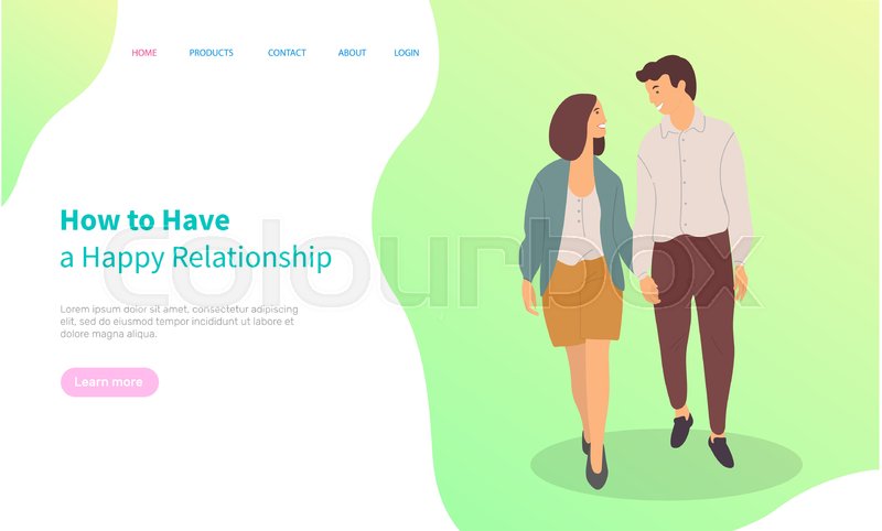 How to have happy relationships, ... | Stock vector | Colourbox