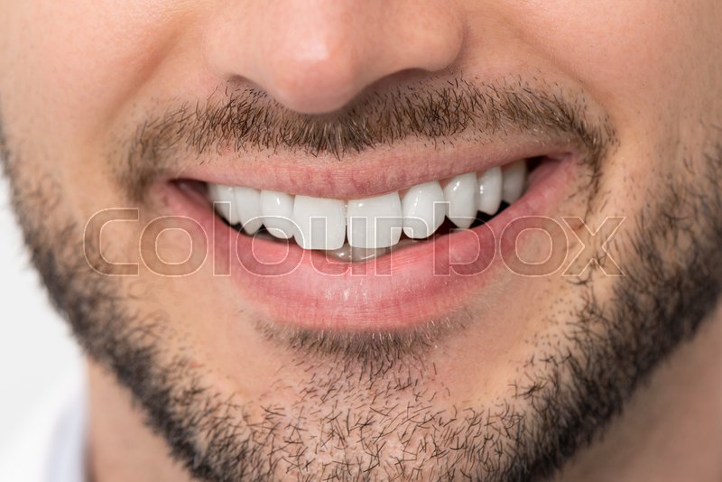 Man with perfect smile. Teeth ... | Stock image | Colourbox