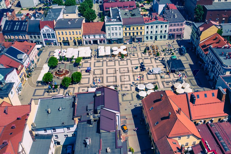 Rybnik. Poland. Aerial view of main ... | Stock image | Colourbox