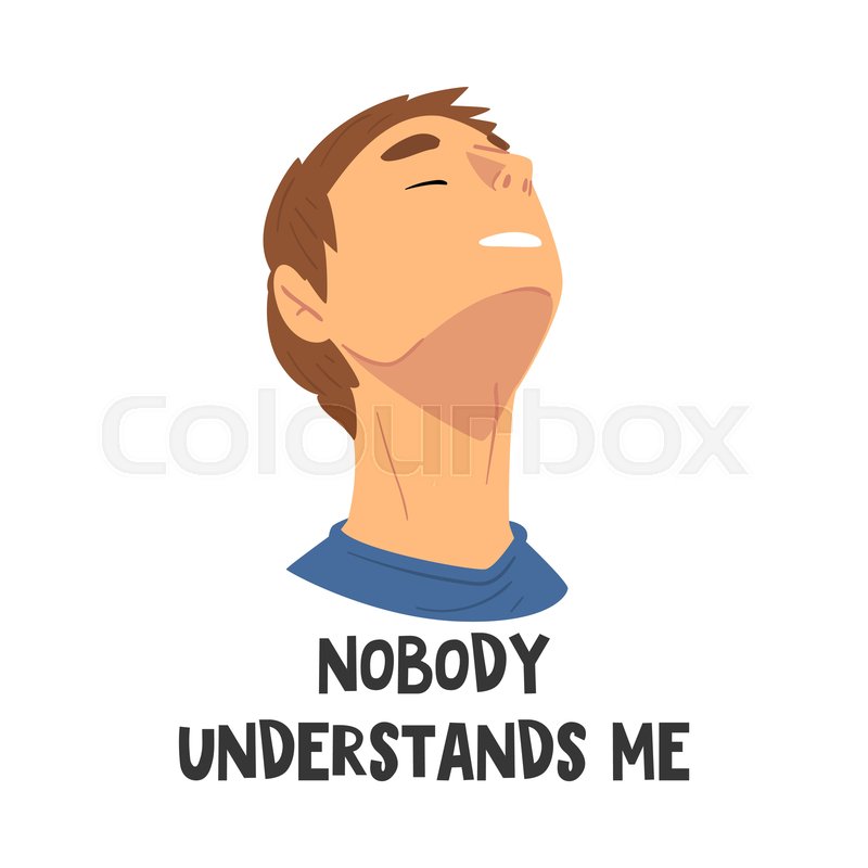 Nobody Understands Me, Teen Problem, ... | Stock vector | Colourbox