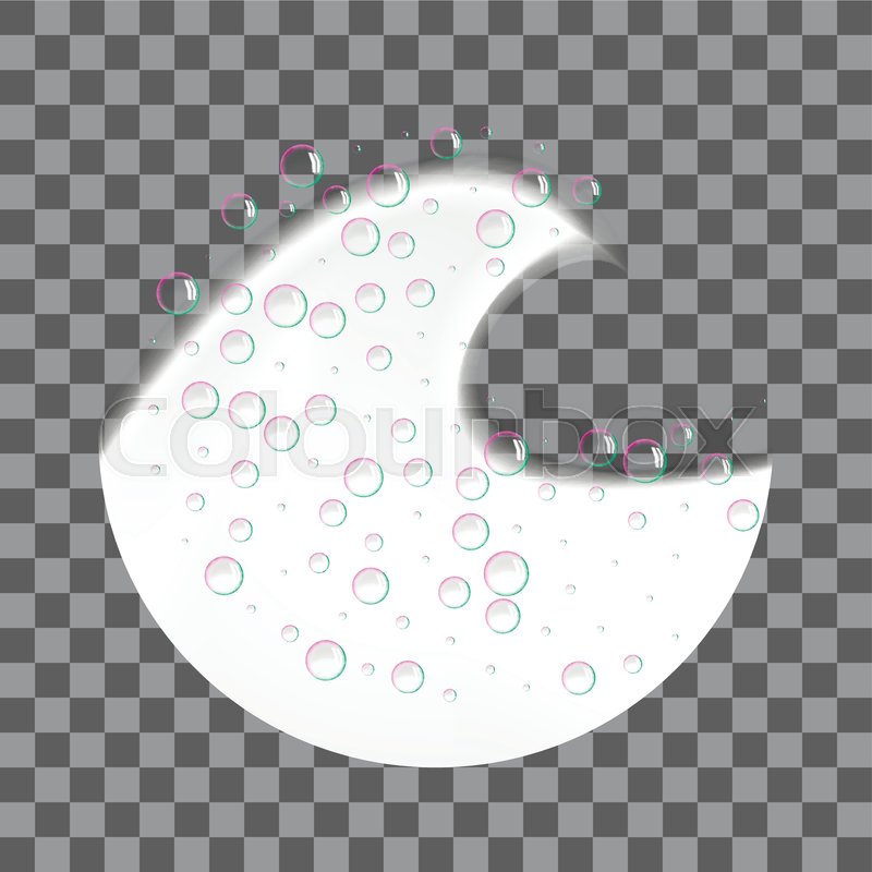 Foam icon. Realistic illustration of ... | Stock vector | Colourbox
