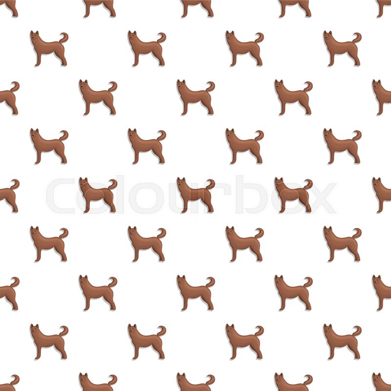 Home dog pattern seamless repeat ... | Stock vector | Colourbox