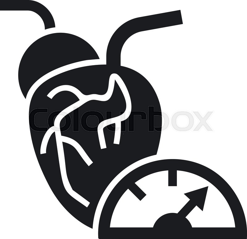 Heart pump icon. Simple illustration ... | Stock vector | Colourbox