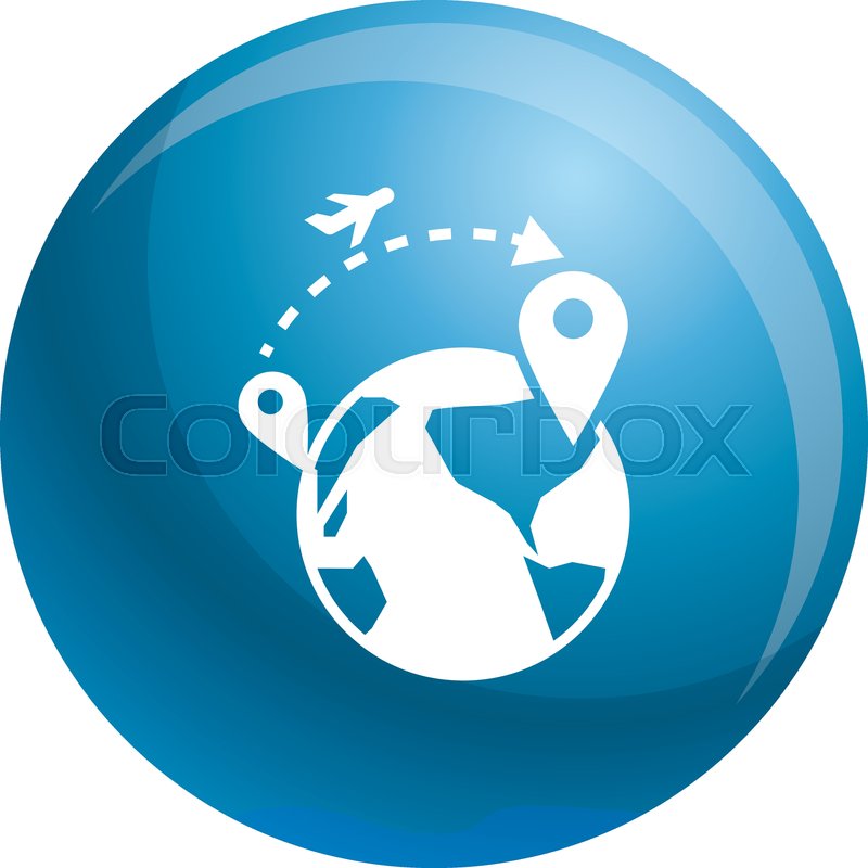 Global refugee migration icon. Simple ... | Stock vector | Colourbox