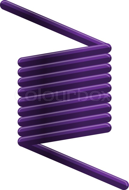 Cartoon Compressed Spring