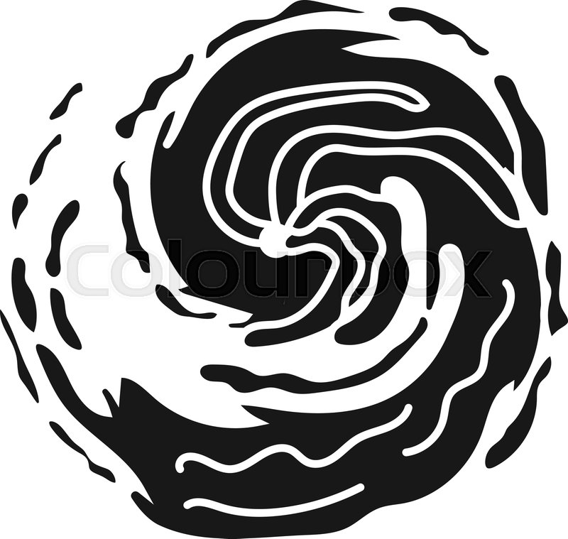 Hurricane whirlwind icon. Simple ... | Stock vector | Colourbox