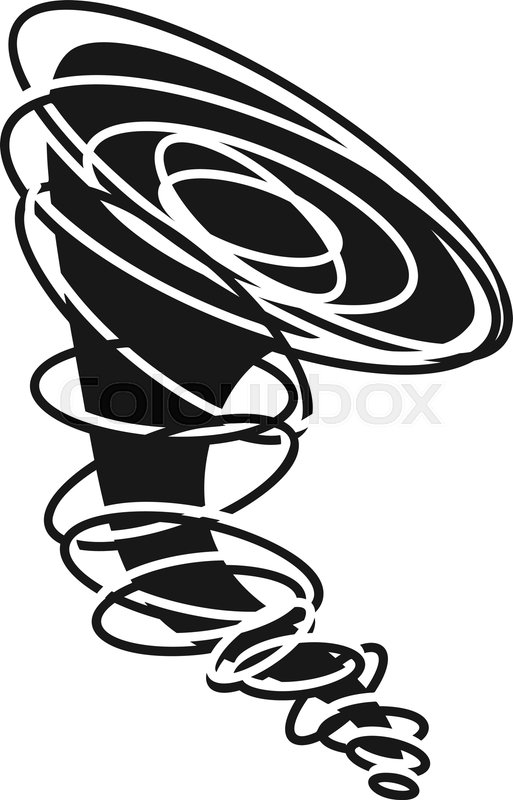 Tornado icon. Simple illustration of ... | Stock vector | Colourbox