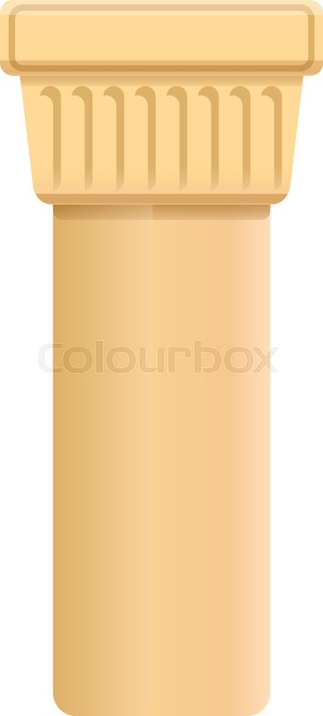 Pillar icon. Cartoon of pillar vector ... | Stock vector | Colourbox