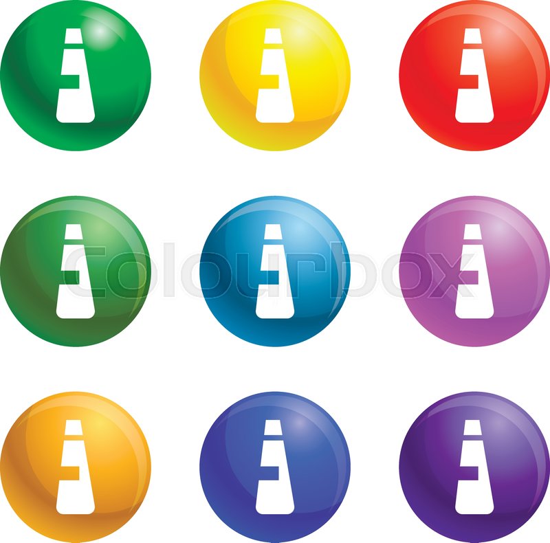 High density bottle icons vector 9 ... | Stock vector | Colourbox
