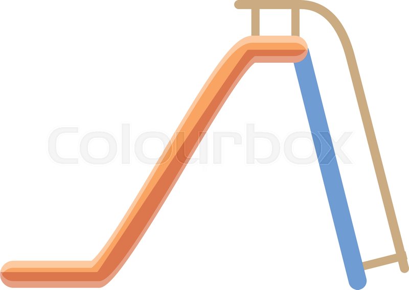 Metal kid slide icon. Cartoon of metal ... | Stock vector | Colourbox