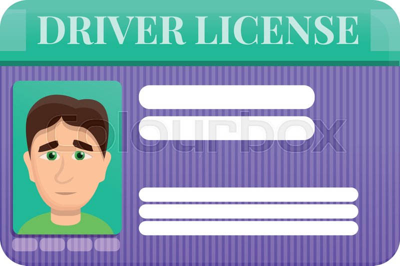 Driver license right icon. Cartoon of ... | Stock vector | Colourbox