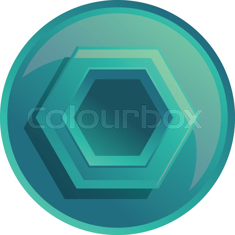 Torx external screw head icon. Cartoon ... | Stock vector | Colourbox