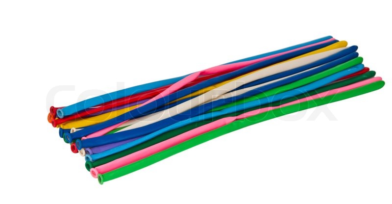 Colorful empty balloons isolated | Stock image | Colourbox