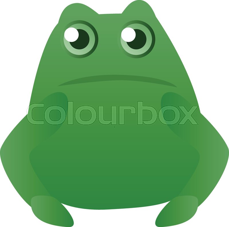 Fat frog icon. Cartoon of fat frog ... | Stock vector | Colourbox
