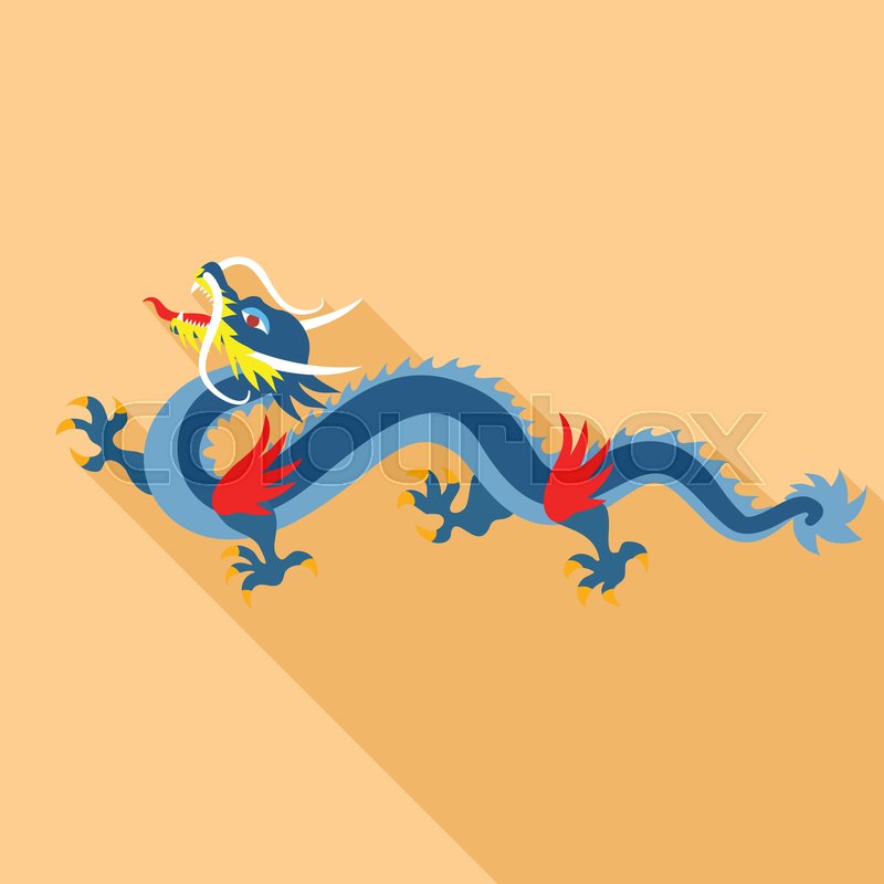 Vietnam dragon icon. Flat illustration ... | Stock vector | Colourbox