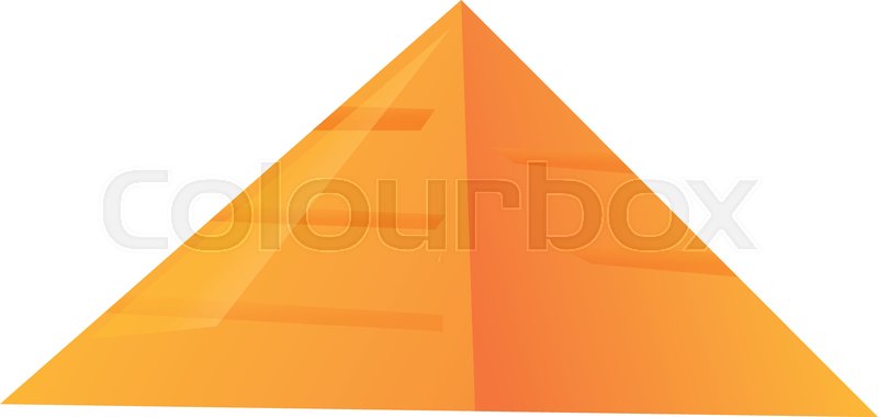 Pyramide icon. Cartoon of pyramide ... | Stock vector | Colourbox