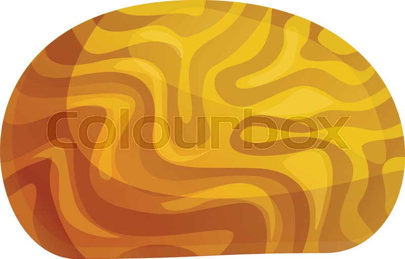 Yellow coral icon. Cartoon of yellow ... | Stock vector | Colourbox