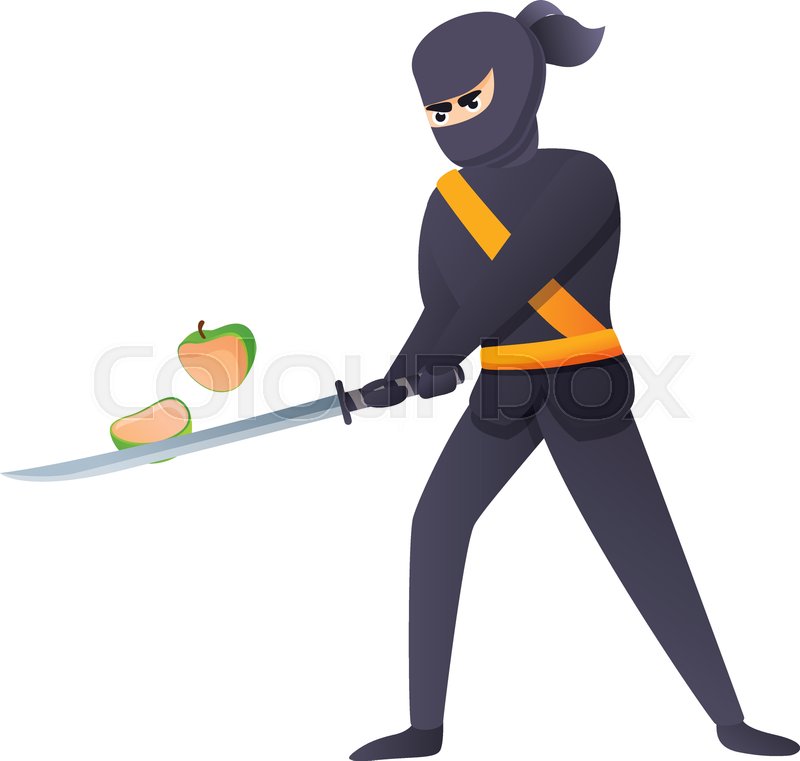 Japanese assassin icon. Cartoon of ... | Stock vector | Colourbox