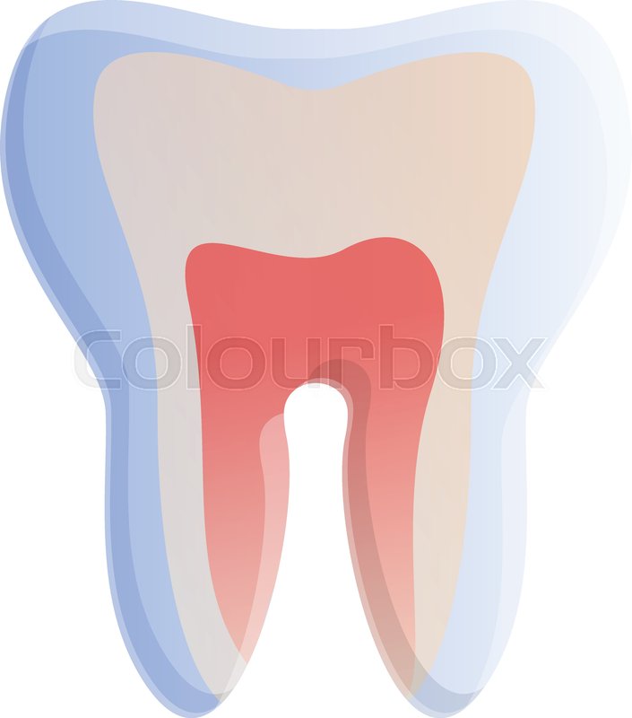 Tooth pulp icon. Cartoon of tooth pulp ... | Stock vector | Colourbox